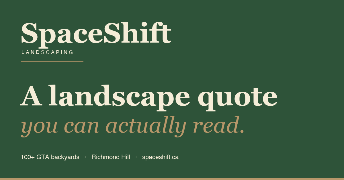 SpaceShift Landscaping — A landscape quote you can actually read